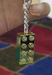 Amazon.com: LEGO Gold 2x4 Stud Key Chain: Toys & Games