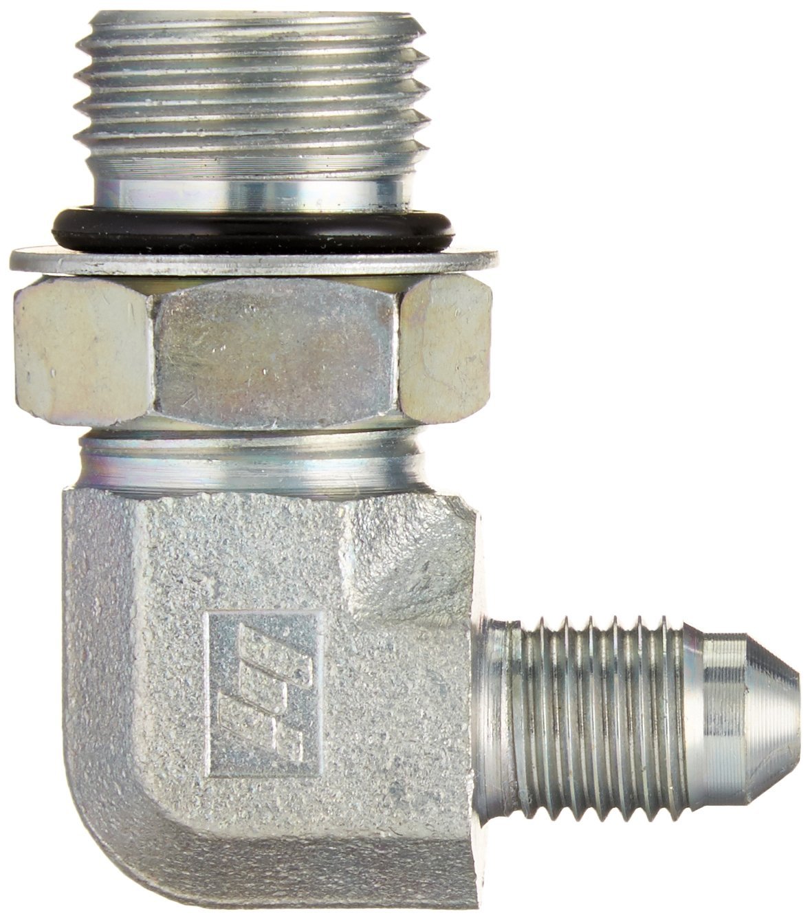 Brennan Industries 6801-06-12-NWO-FG Forged Steel 90 Degree Elbow Tube Fitting 3/8 Male JIC x 3/ ...