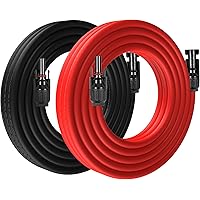 10AWG Solar Extension Cable, 10 Gauge Solar Wire,20 Feet Male to Female ...