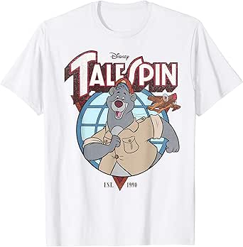 Amazon.com: Disney TaleSpin Baloo Logo T-Shirt: Clothing