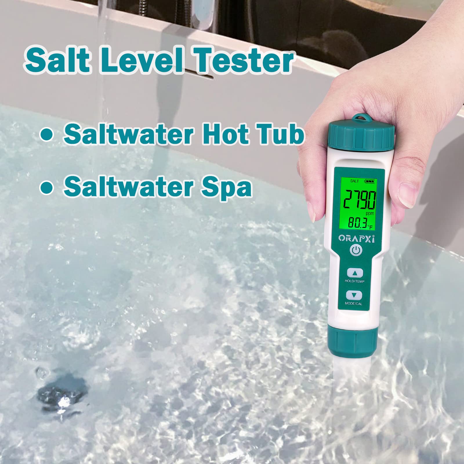 Mua Pool Salt Tester ORAPXI pH and Salt Meter for Saltwater Pool pH and ...