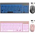 Amazon.com: SABLUTE 2 Pack Compact Wireless Keyboard and Mouse Combo ...