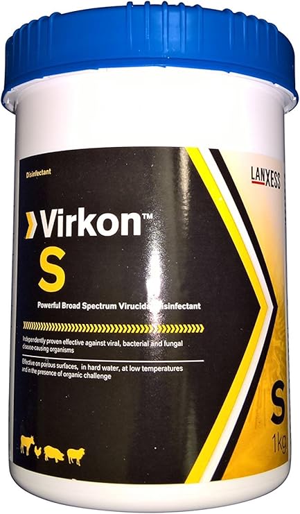 Virkon S Broad Spectrum Disinfectant, 1 kg: Amazon.co.uk: Pet Supplies