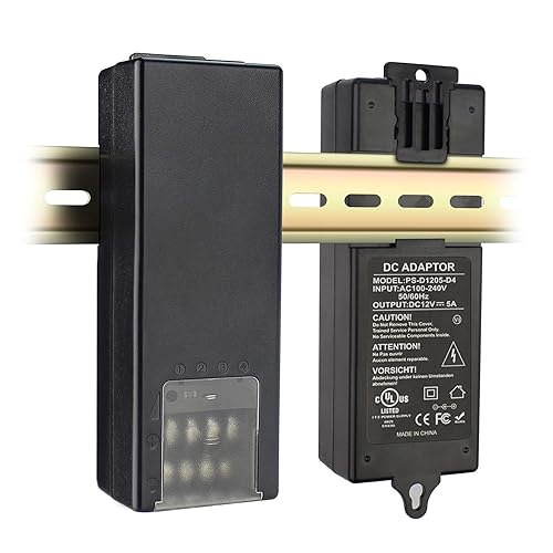 DC 12V Power Supply Adapter 5A 4 Channel Din-Rail Mounting Distribution ...