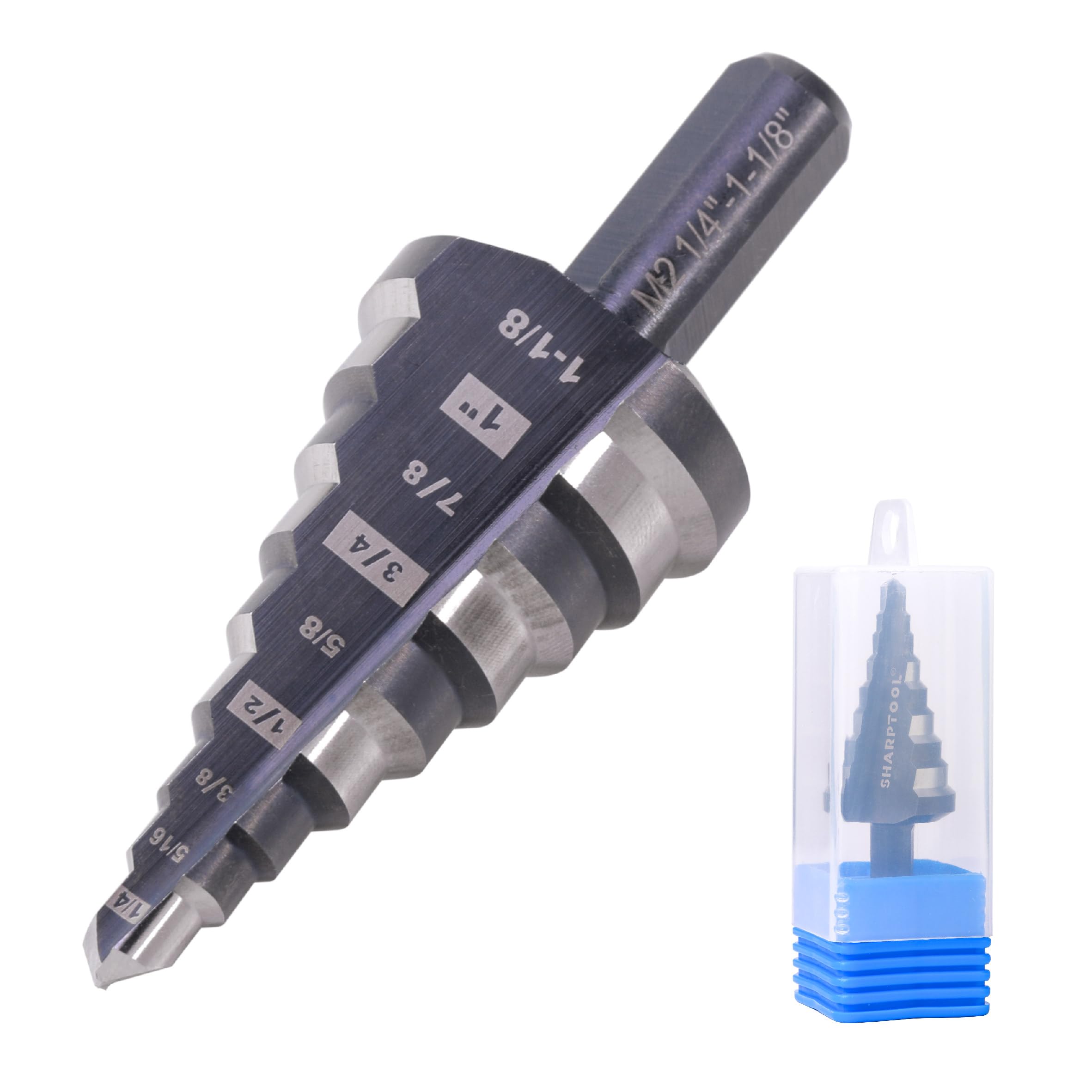 Mua 1/4 to 1-1/8 Inches M2 HSS Step Drill Bit, Unibit for Cutting ...
