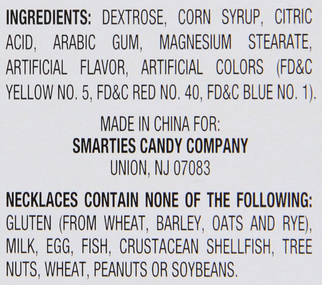 smarties ingredients