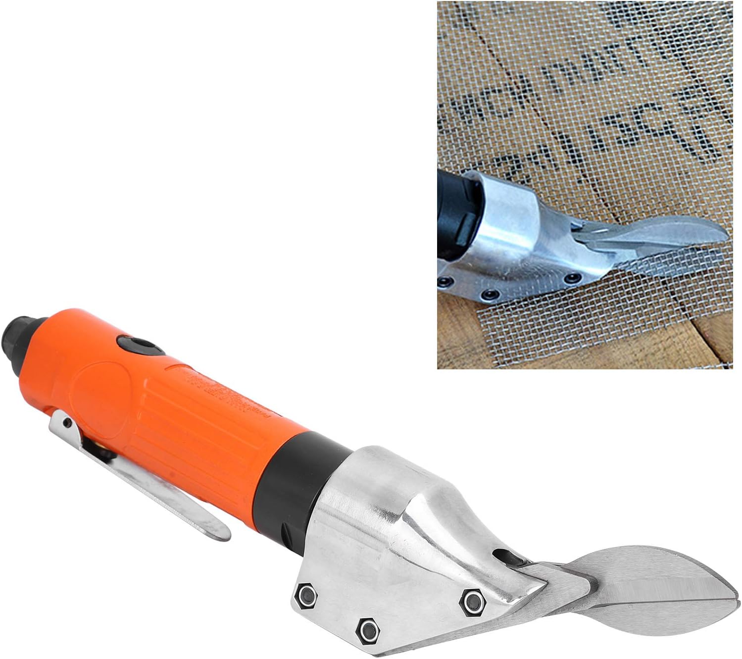 1/4in Air Shears, 2500rmp Pneumatic Metal Cutter Steel Straight Blade ...