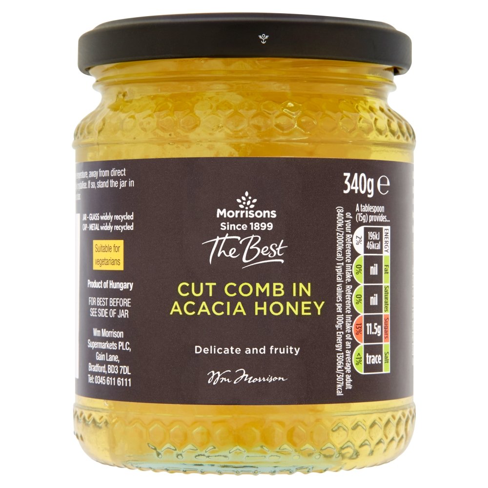 Morrisons The Best Cut Comb in Acacia Honey, 340 g: Amazon.co.uk: Grocery