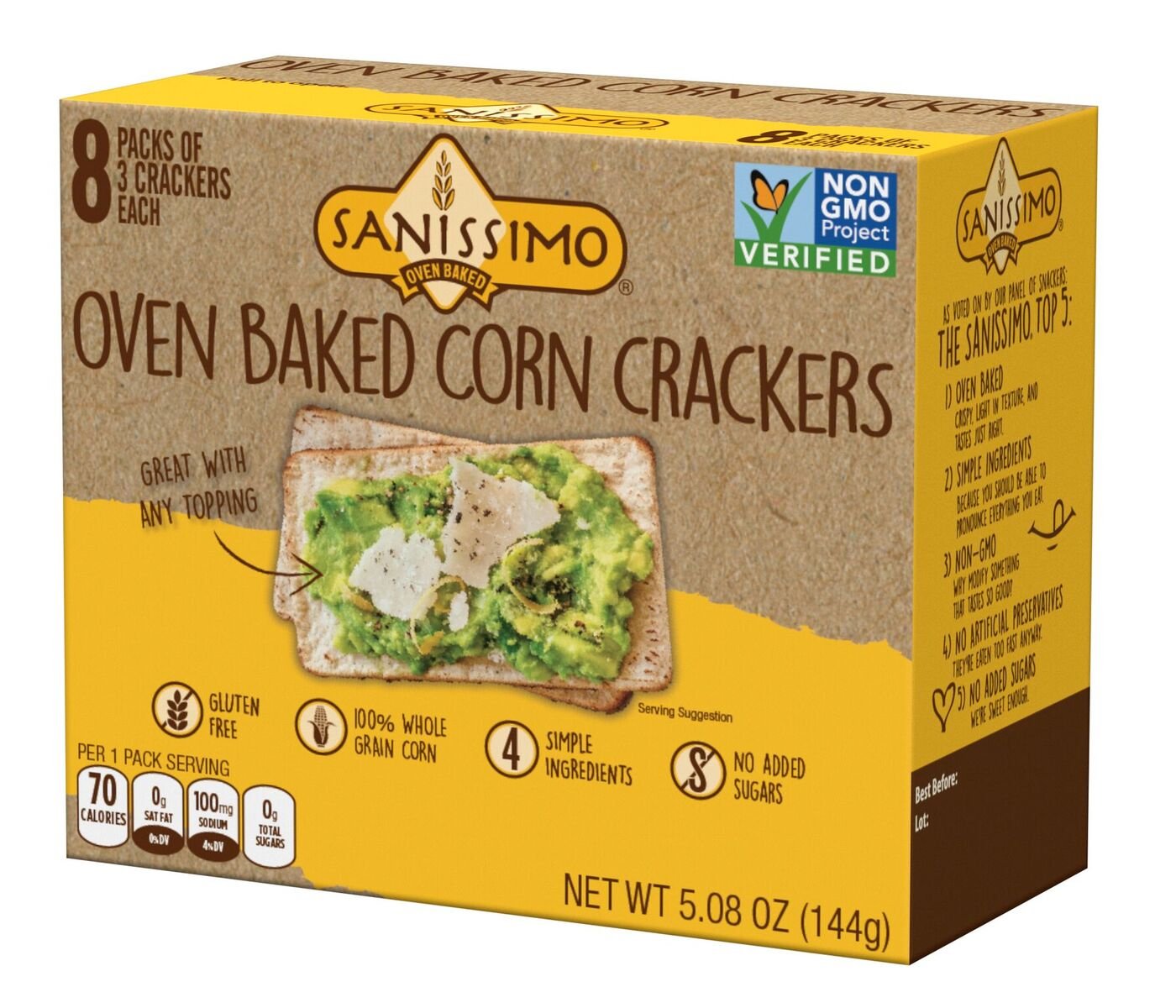 Sanissimo Oven Baked Corn Cracker – Sleek Markets