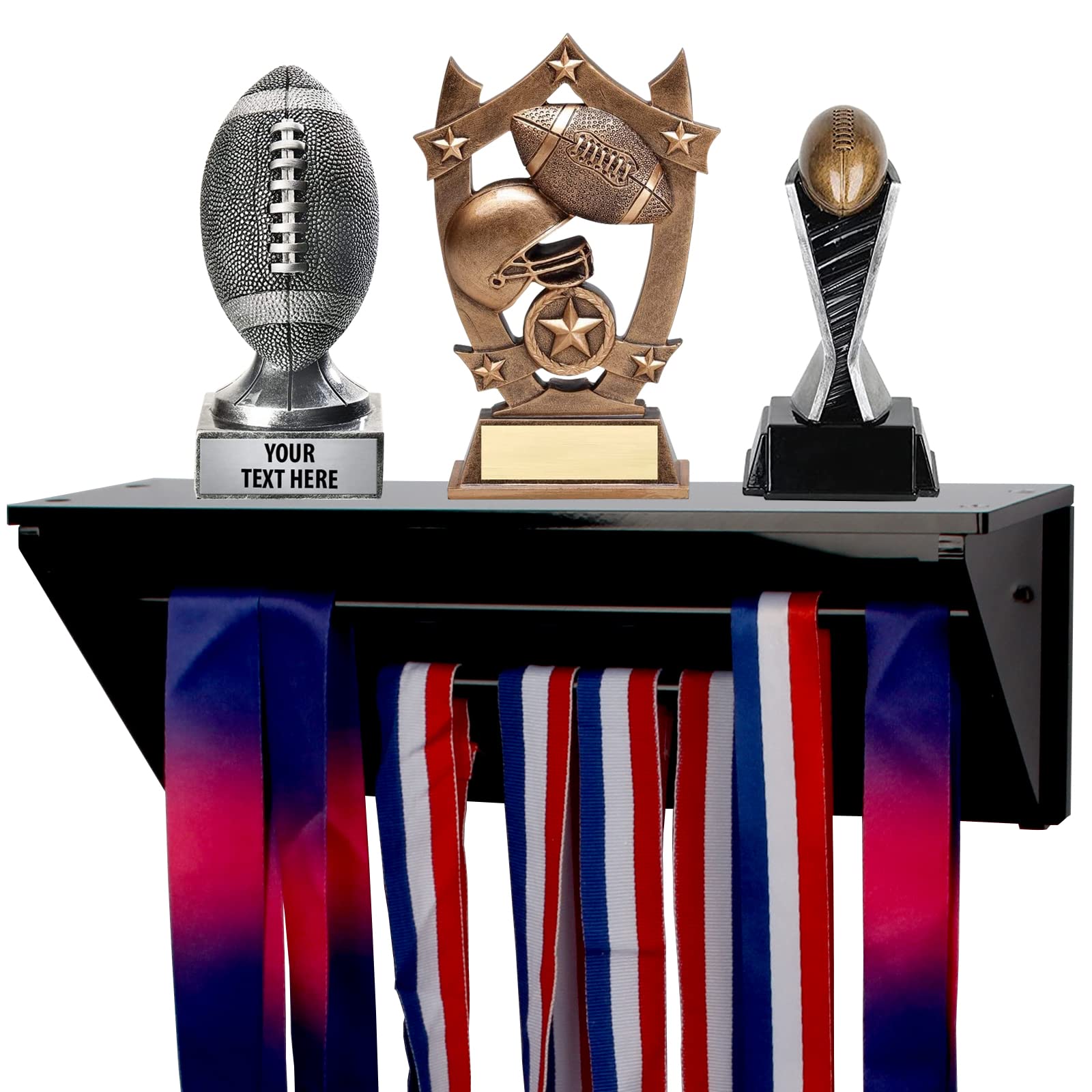 Mua Medal Display Stand，Acrylic Medal Hanger and Trophy Rack, Black ...