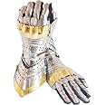 Amazon.com: Fine Peak Medieval Articulated Gauntlets Gloves With Brass ...