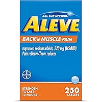 Amazon.com: Aleve Back and Muscle Pain Tablets, Fast Acting All Day ...