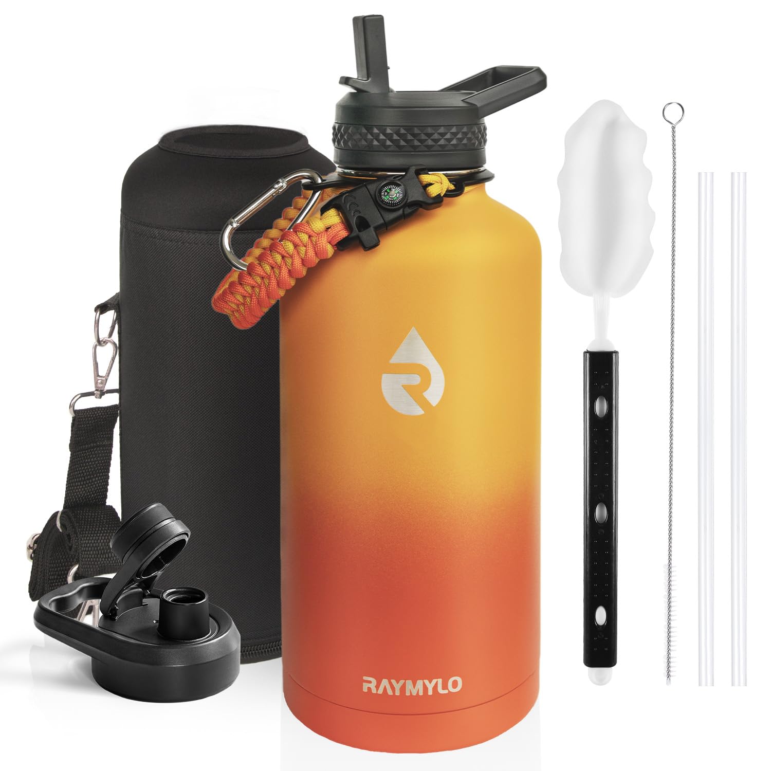 RAYMYLO Insulated Water Bottle 87 oz, Triple Wall Vacuum Stainless ...