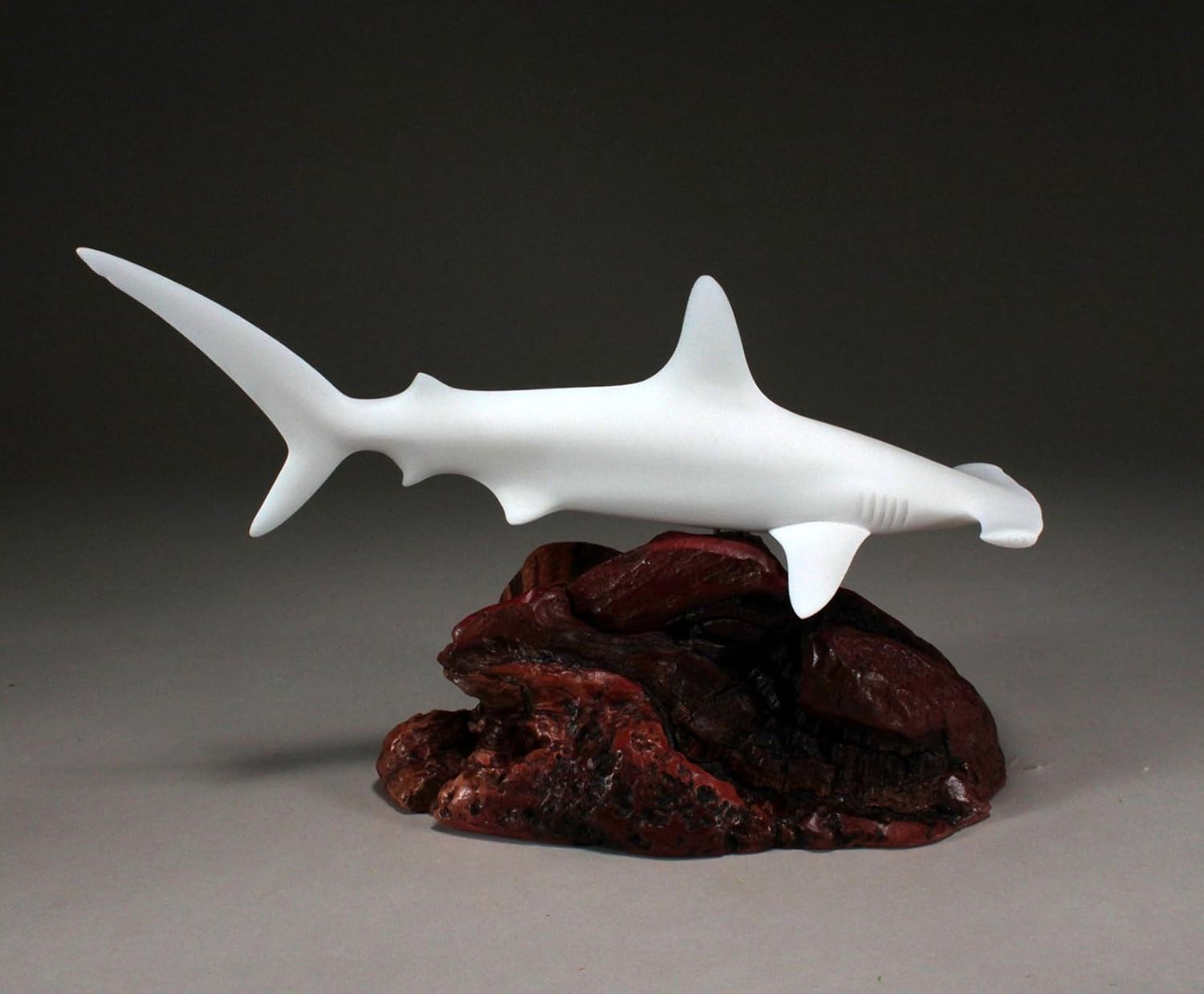 Amazon.com: HAMMERHEAD SHARK Sculpture from JOHN PERRY 12in long ...