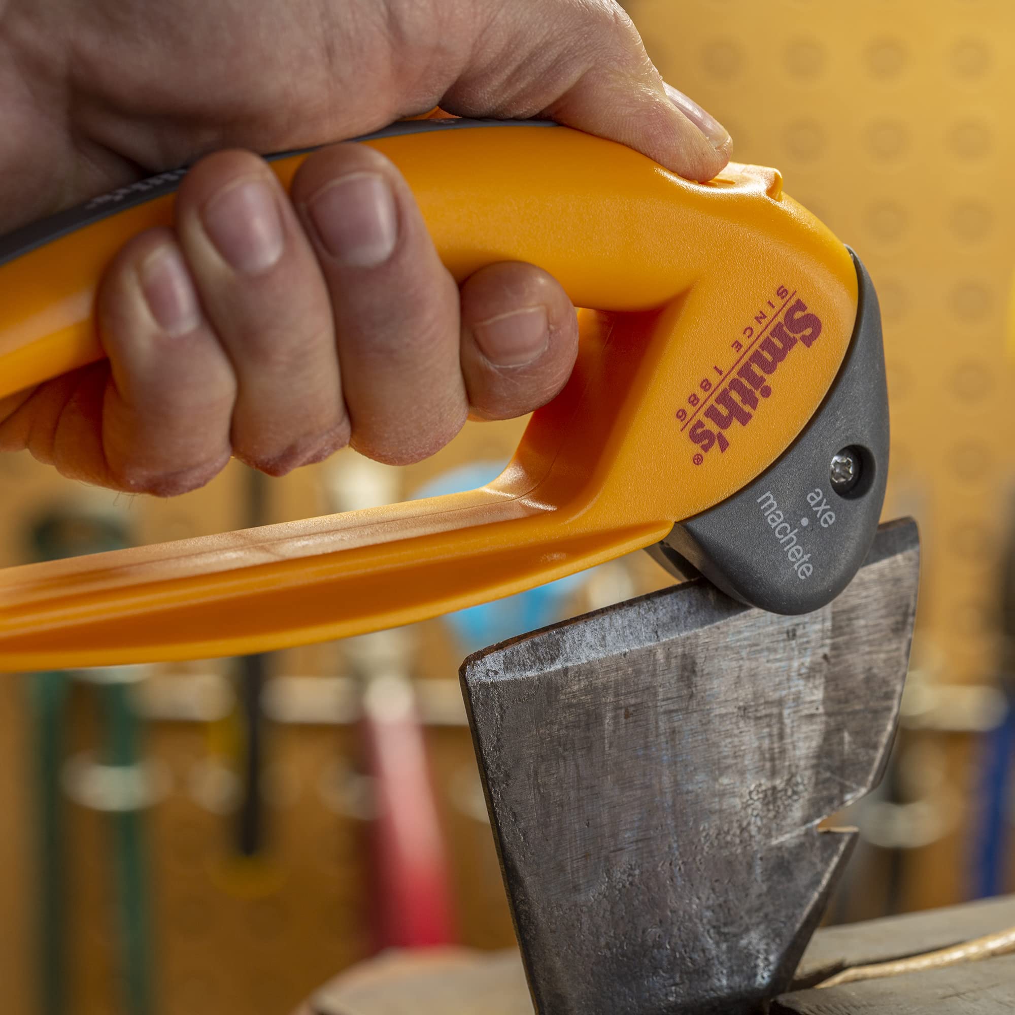 Bingua.com - Smith's 50582 Axe & Machete Sharpener, standard, Yellow