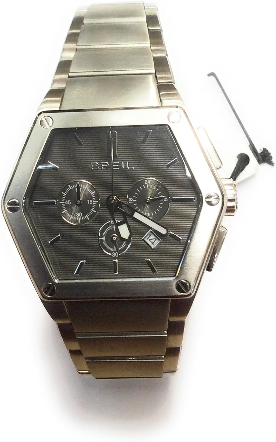 Breil Men's Watch TW0651 with Grey Chronograph Dial and Stainless Steel ...