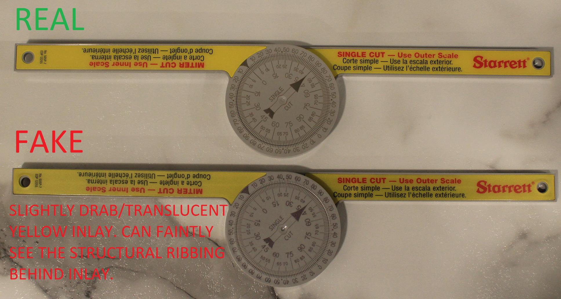 $6/mo - Finance Starrett Plastic Miter Protractor Angle Finder with Two ...