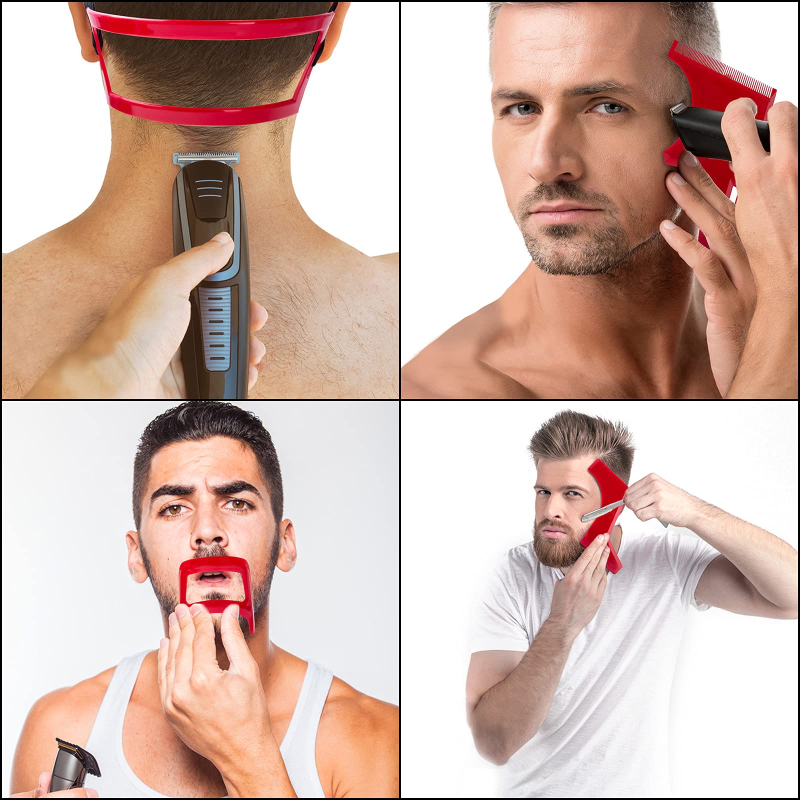 Buy Beard Shaping And Haircut Tool Kit Includes Beard Guide Shaping 