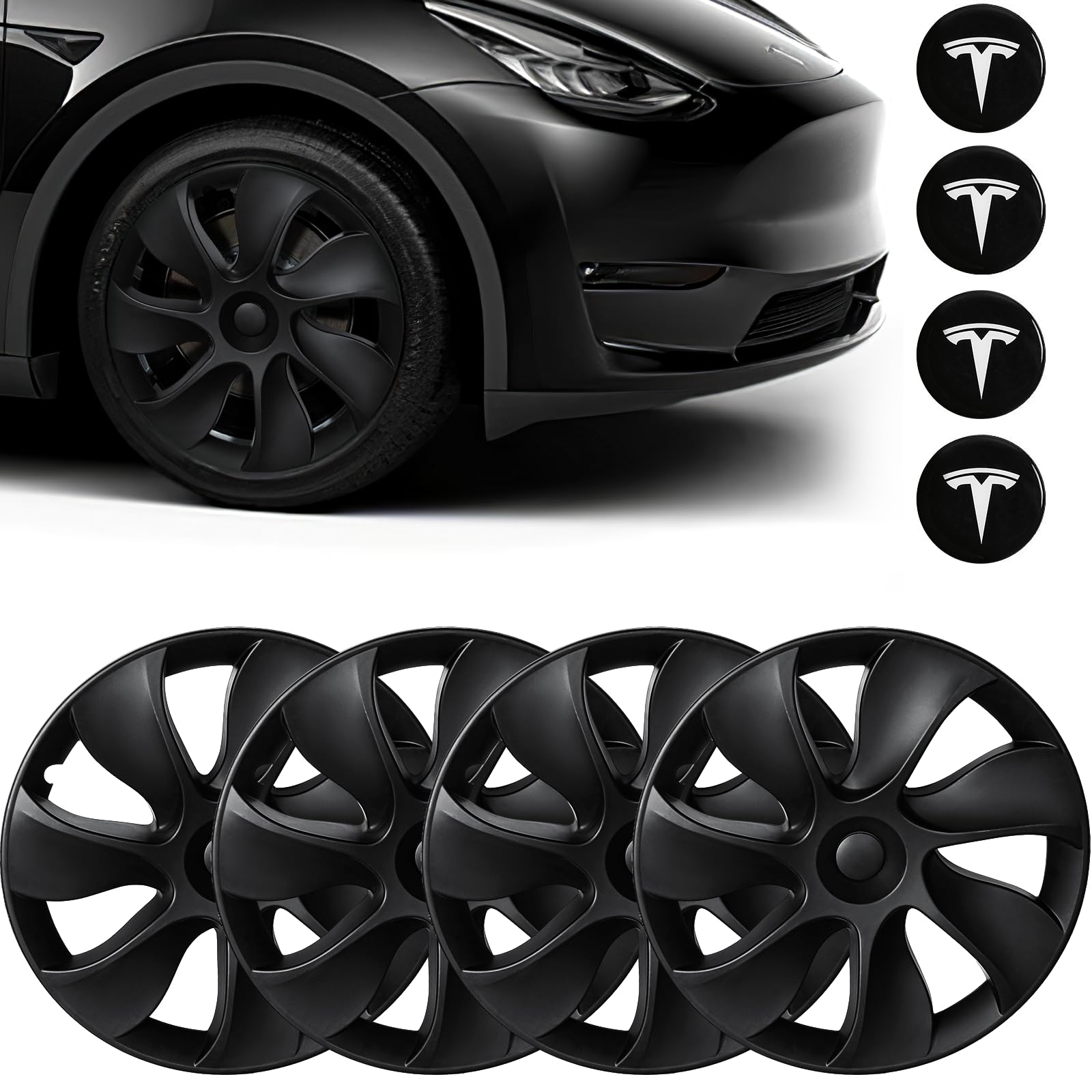 Mua 2021-2024 Tesla Model Y Hubcaps,19 Inch Compatible with Model Y ...