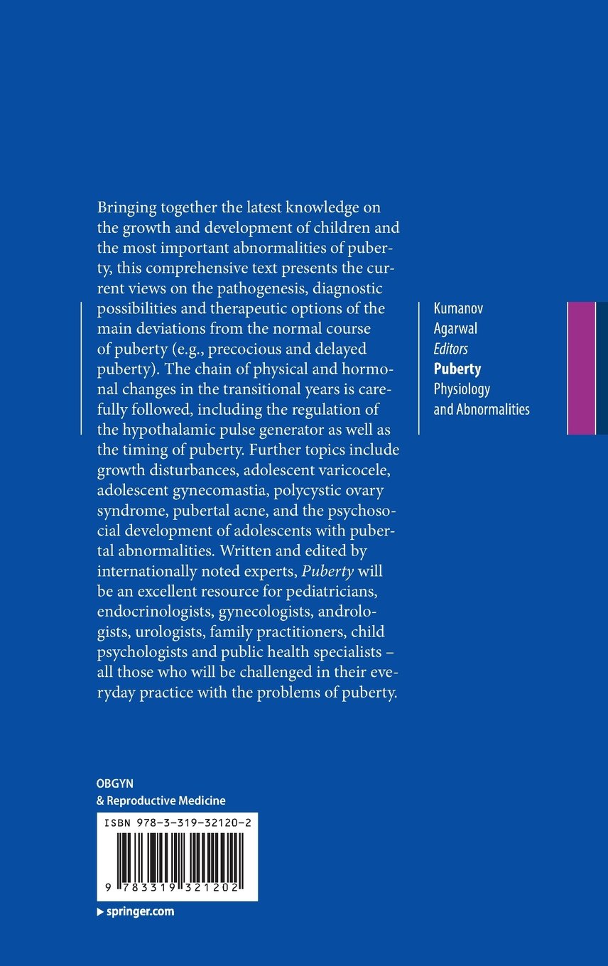 Download Puberty Physiology And Abnormalities 1st Edition 2016