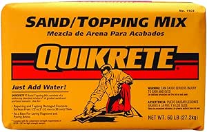 The Quikrete Companies 1103-60 Sand/Topping Mix, 60 lb, Bag, Gray to ...