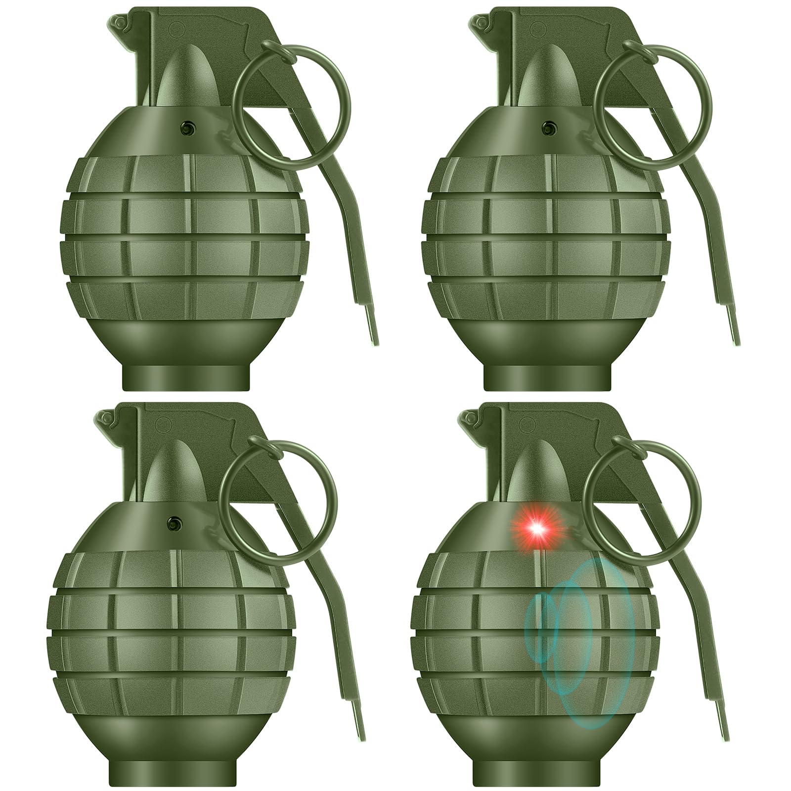 Mua Sratte 4 Pcs Plastic Hand Grenades with Realistic Sound Effects and ...