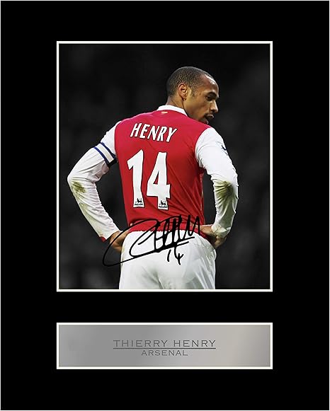 Thierry Henry Signed Mounted Photo Display Arsenal FC #2 Autographed ...