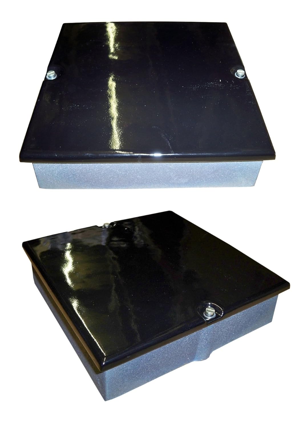 Enamel Gloss Black 9" x 6" 225mm x 150mm Cast Soot Door Box Chimney ...