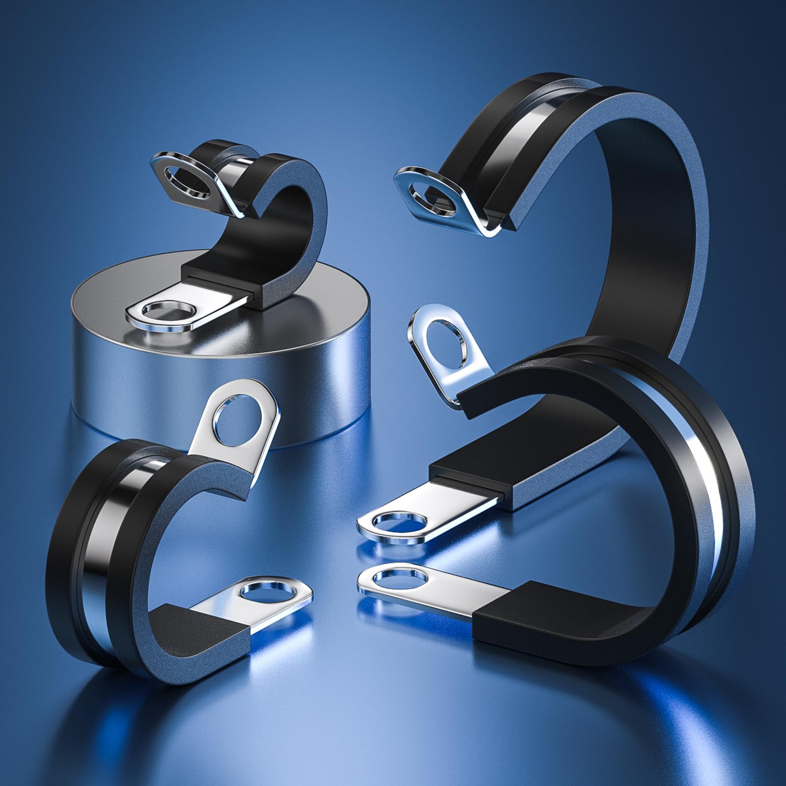 Mua 50 PCS 1/2 Inch Cable Clamps, 304 Stainless Steel Cable Clamps ...