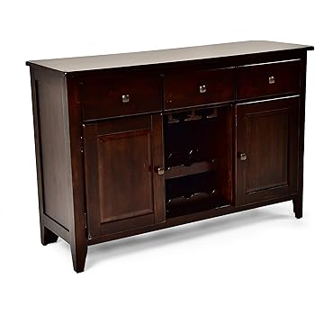 Amazon.com - Coaster Server Sideboard with Decorative Brass Hardware ...