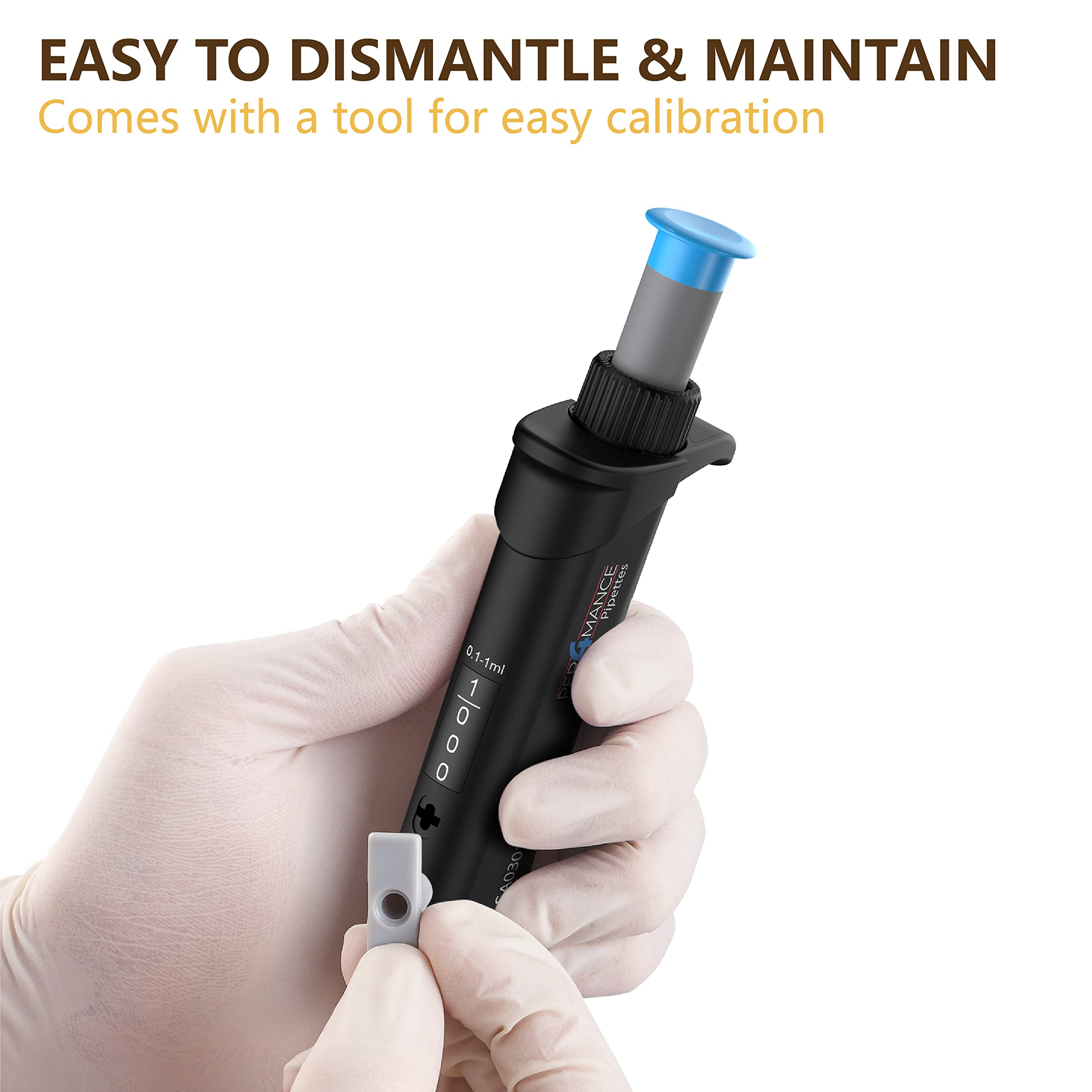 Mua Pipette - 100-1000µL ISO Calibrated Adjustable Single Channel ...