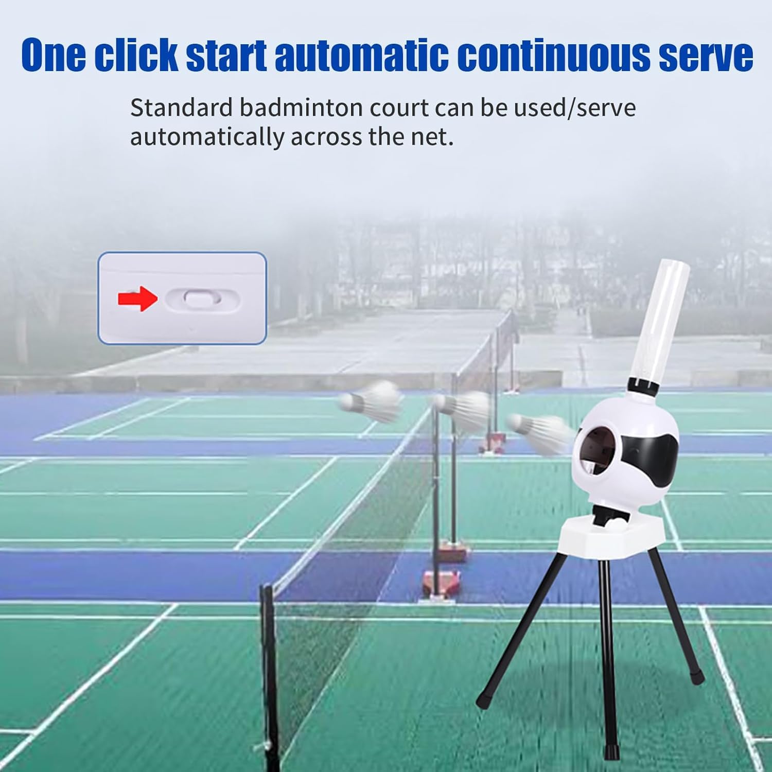 Mua ERAAND Badminton Serve Machine,Portable Badminton Pitching Machine ...