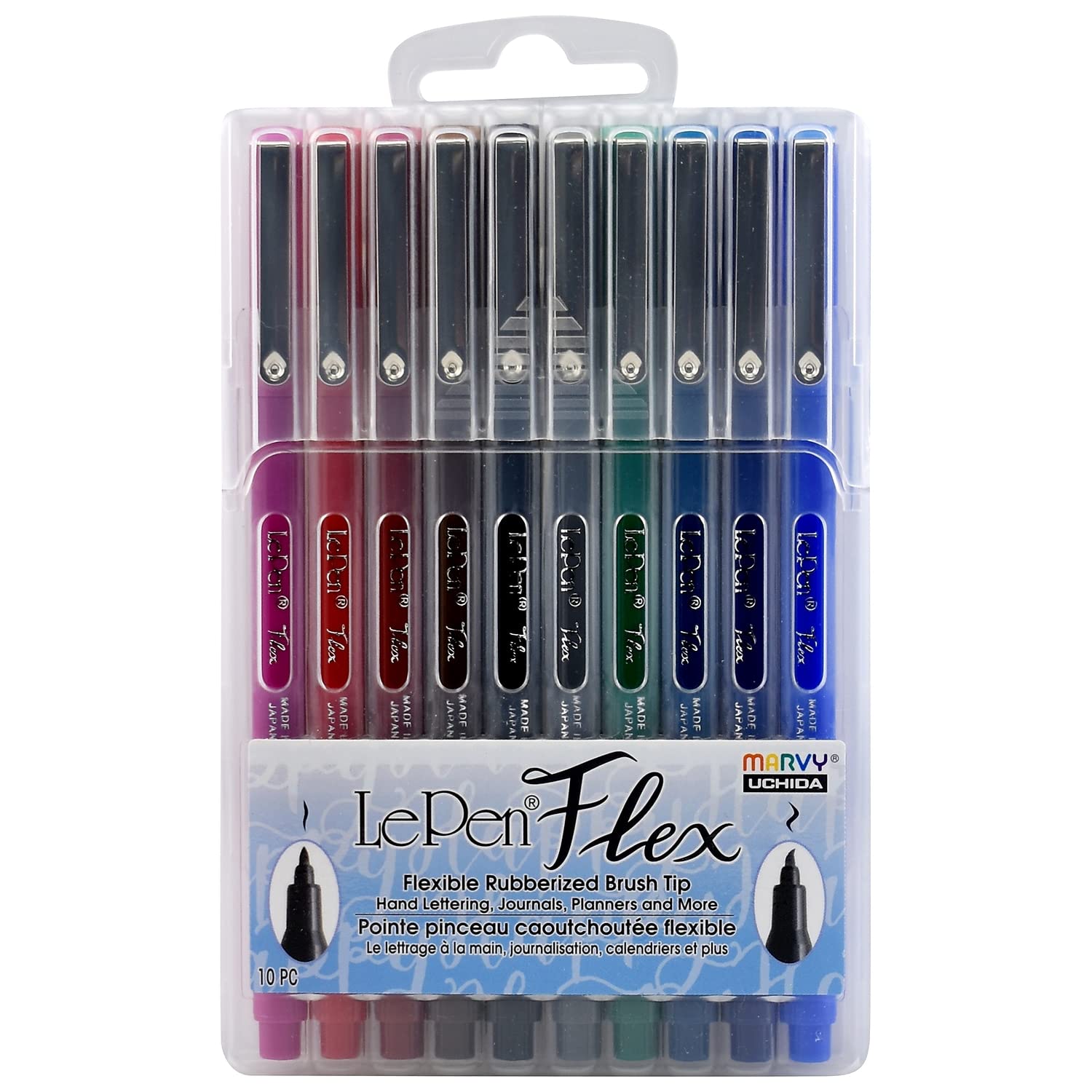 Mua Marvy Uchida Le Flex 10 Piece Set Writing Pen, Primary Colors trên ...