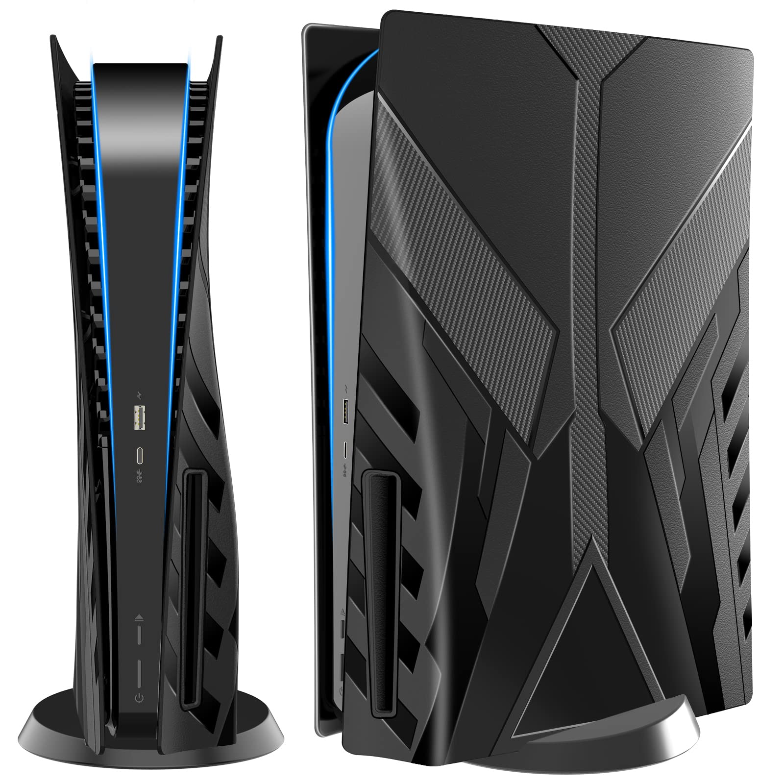 HEYSTOP PS5 Plates for PS5 Accessories, Hard Shockproof Cover PS5 Skins ...