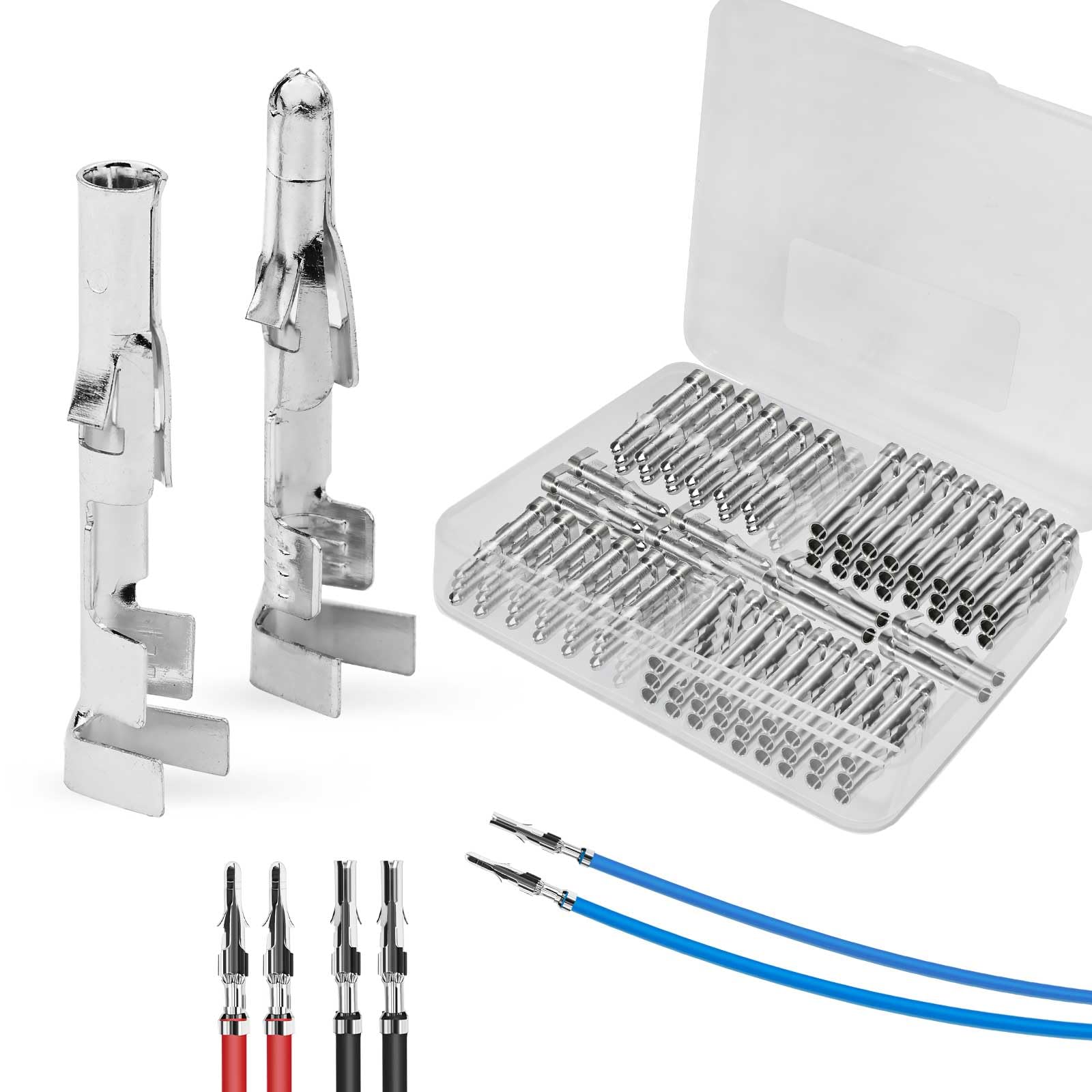 Mua JRready 50 Pairs 2.36mm (Standard.093) Pin and Sockets 14-20 AWG ...