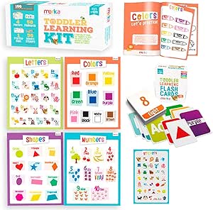 Amazon.com: merka Toddler Learning Kit: Letters, Numbers, Shapes and Colors – Recommended for ...
