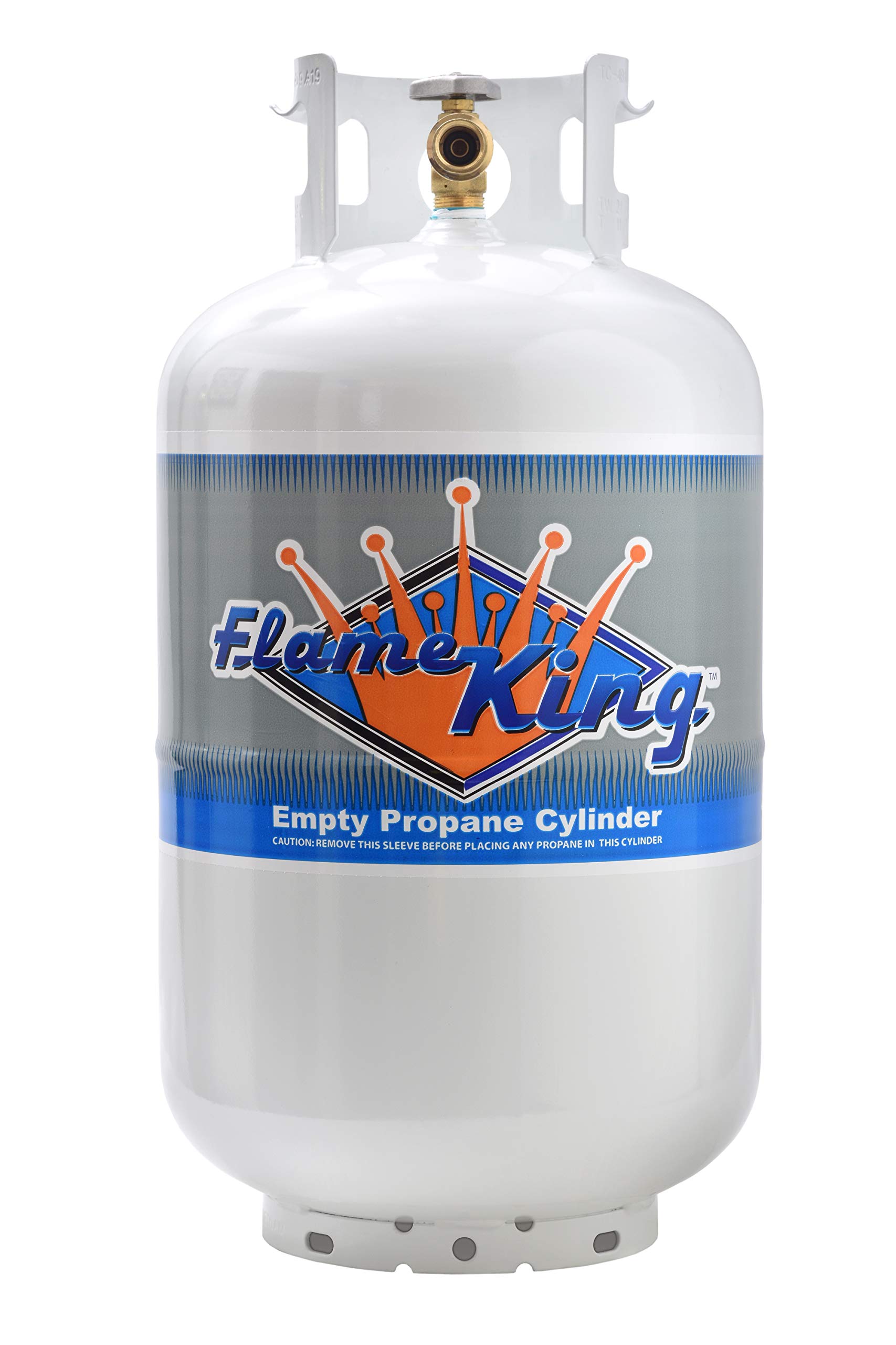 Flame King YSN-301 30 Pound Steel Propane Tank Cylinder with Type 1 ...