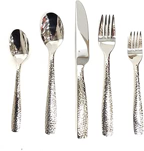 Amazon.com | Gourmet Settings GS Moonlight Fabulous Fine Flatware 20 ...