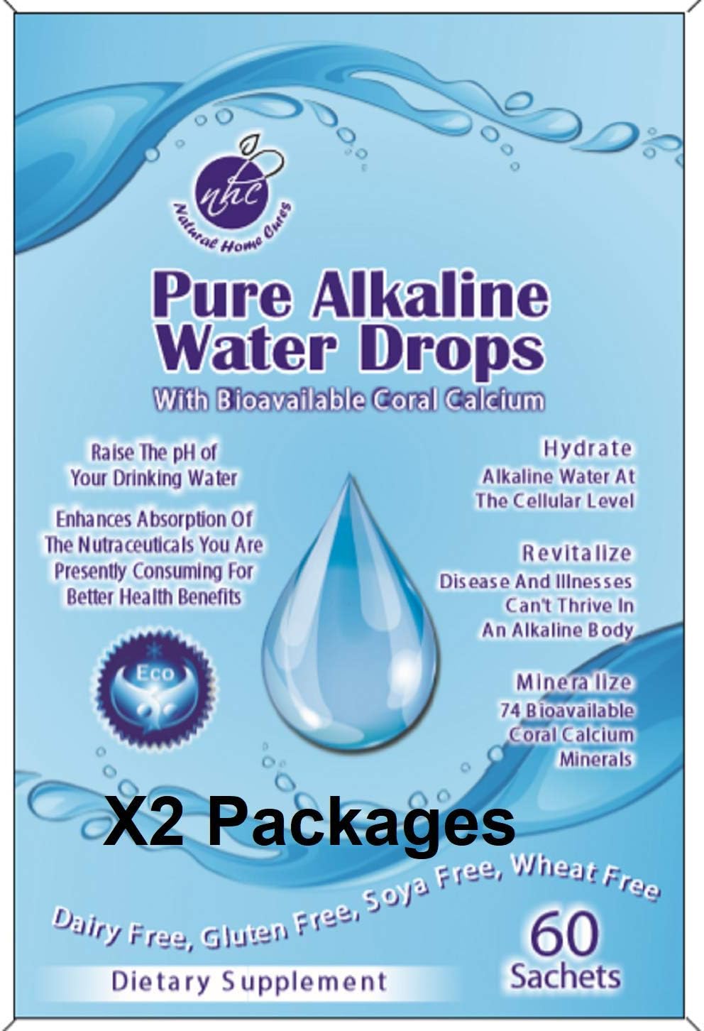Amazon.com: 2 Packages - Pure Alkaline Water Drops Contains ...