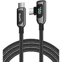 UGREEN USB C to USB C Cable 100W, Right Angle USB Type C Charging Cable ...