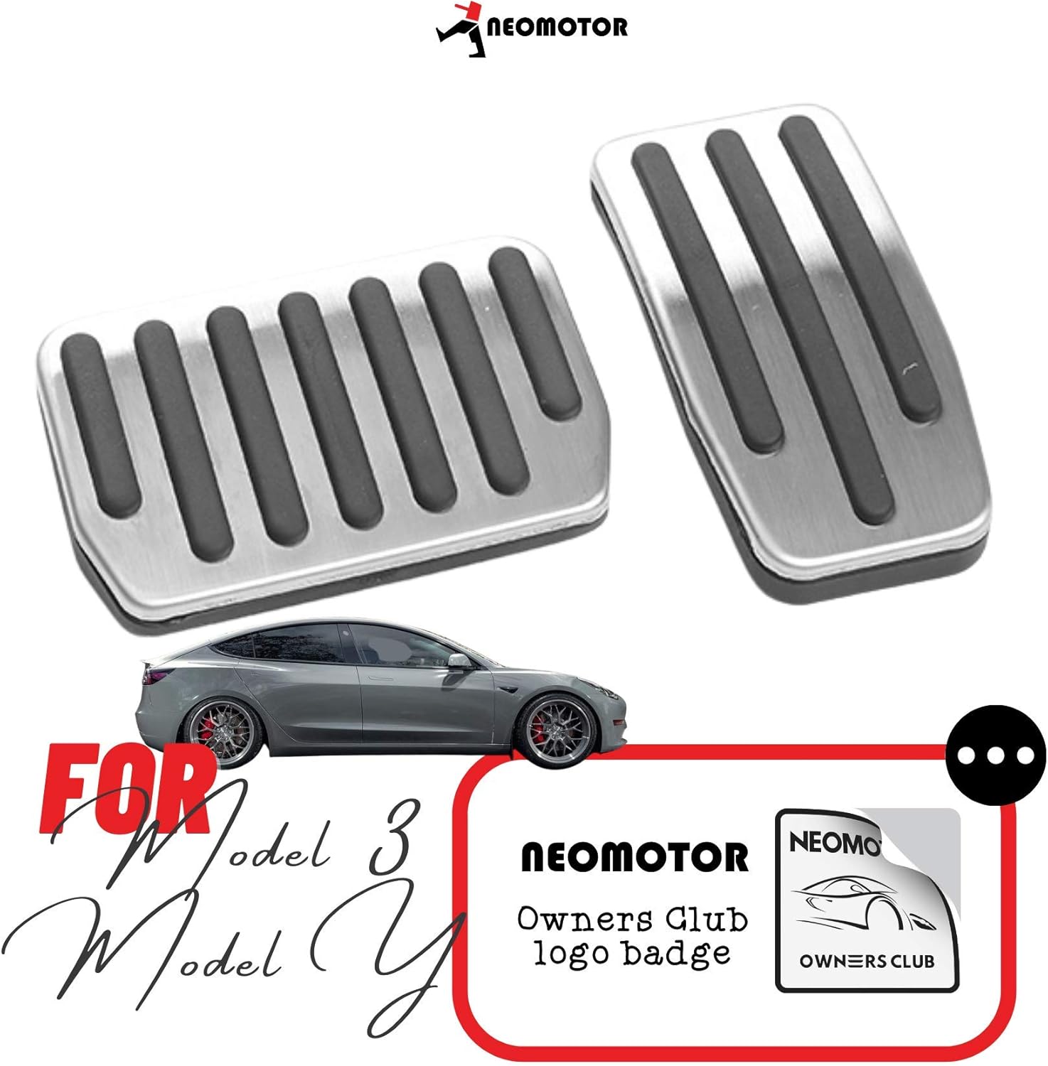 Model 3 All series Compatible: up to Model 3 2021 NEOMOTOR Non-Slip ...