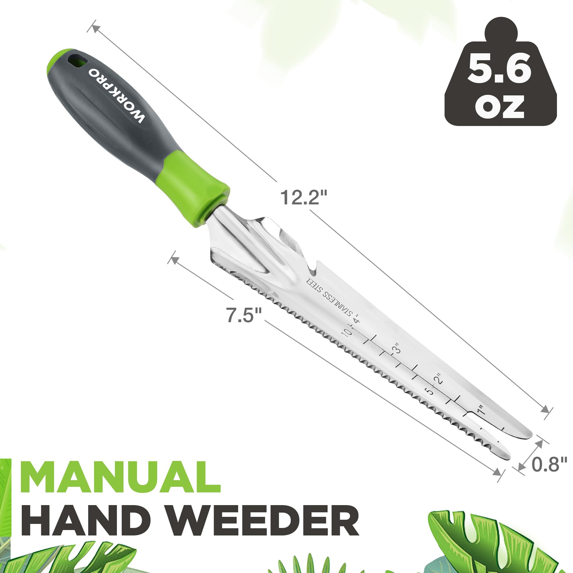 Mua WORKPRO Hand Weeder Puller, 5-in-1 Stainless Steel Garden Trowel ...
