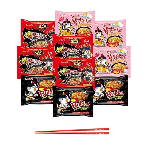 Samyang Buldak Ramen Noodles Variety Trio Pack, 3 flavors (Original, 2X ...