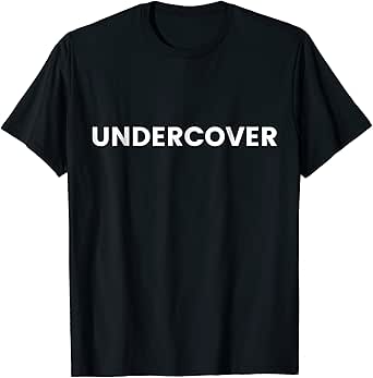 Amazon.com: Undercover Cop Shirt - Under Cover Police FBI Agent Costume ...