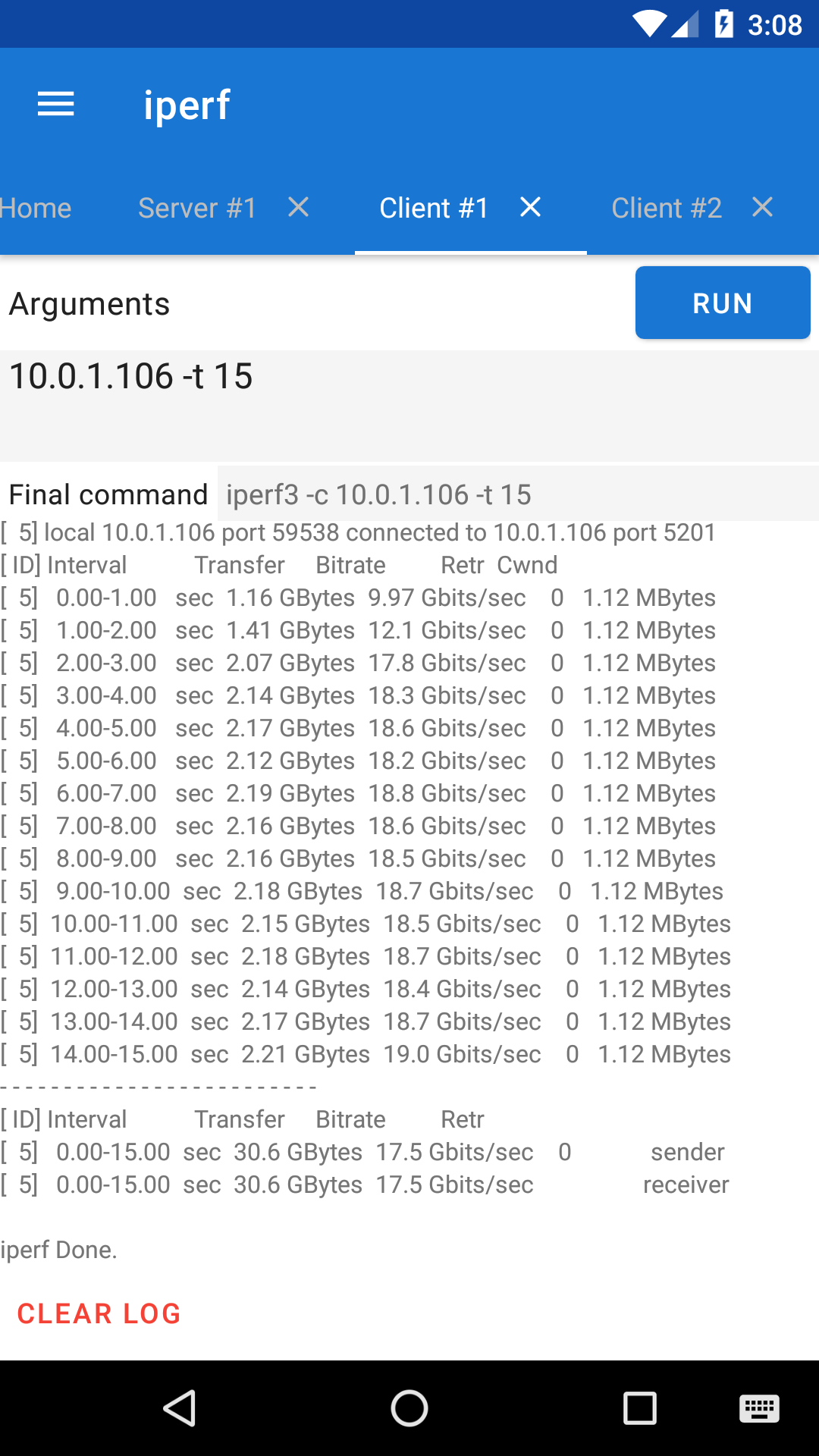 iperf - Bandwidth measurements:Amazon.com:Appstore for Android