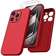 Amazon.com: ORNARTO Compatible with iPhone 15 Pro Case with 2 x Screen Protector, Shockproof ...