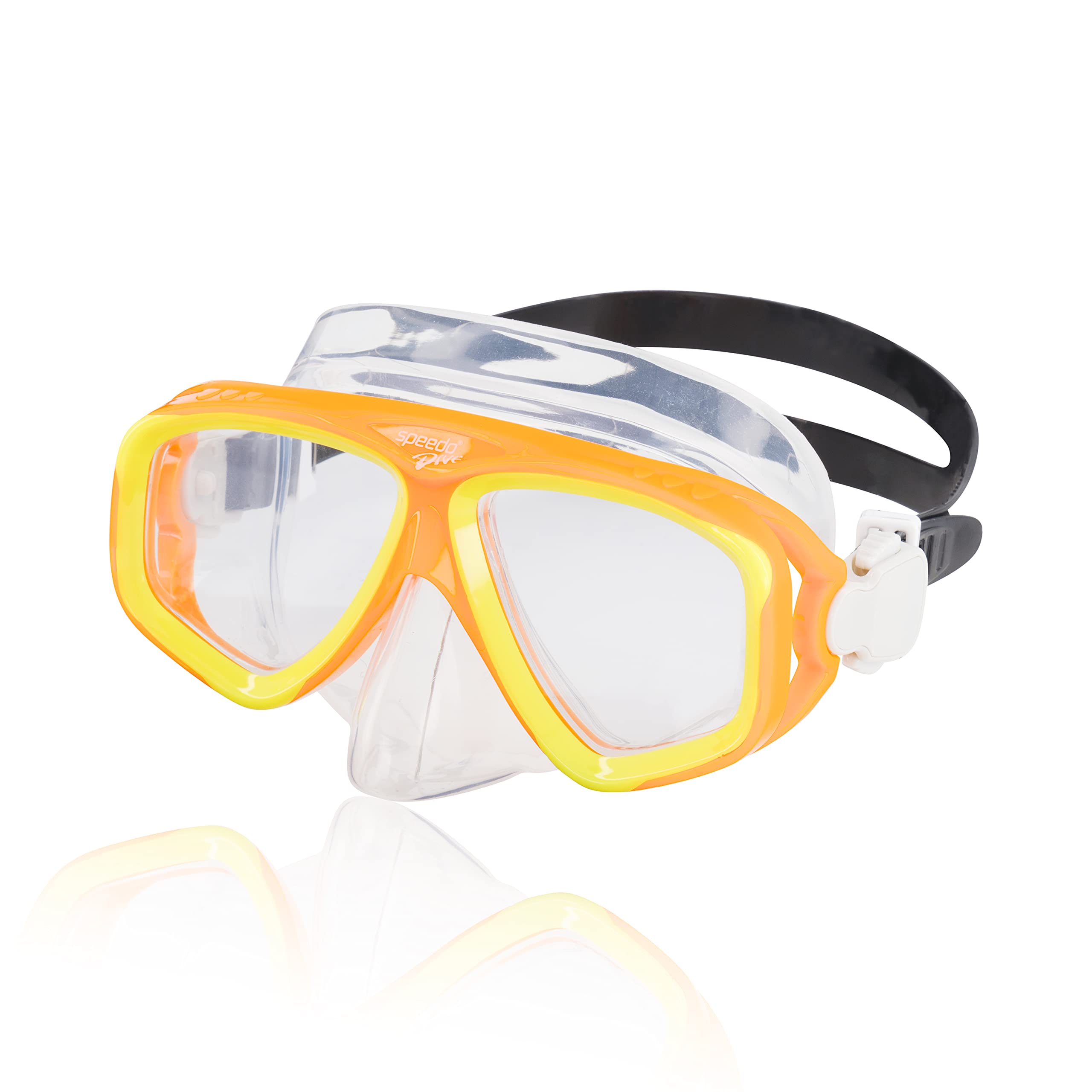 Speedo Unisex-Adult Swim Snorkel Dive Mask Anti-Fog with Nose Cover ...
