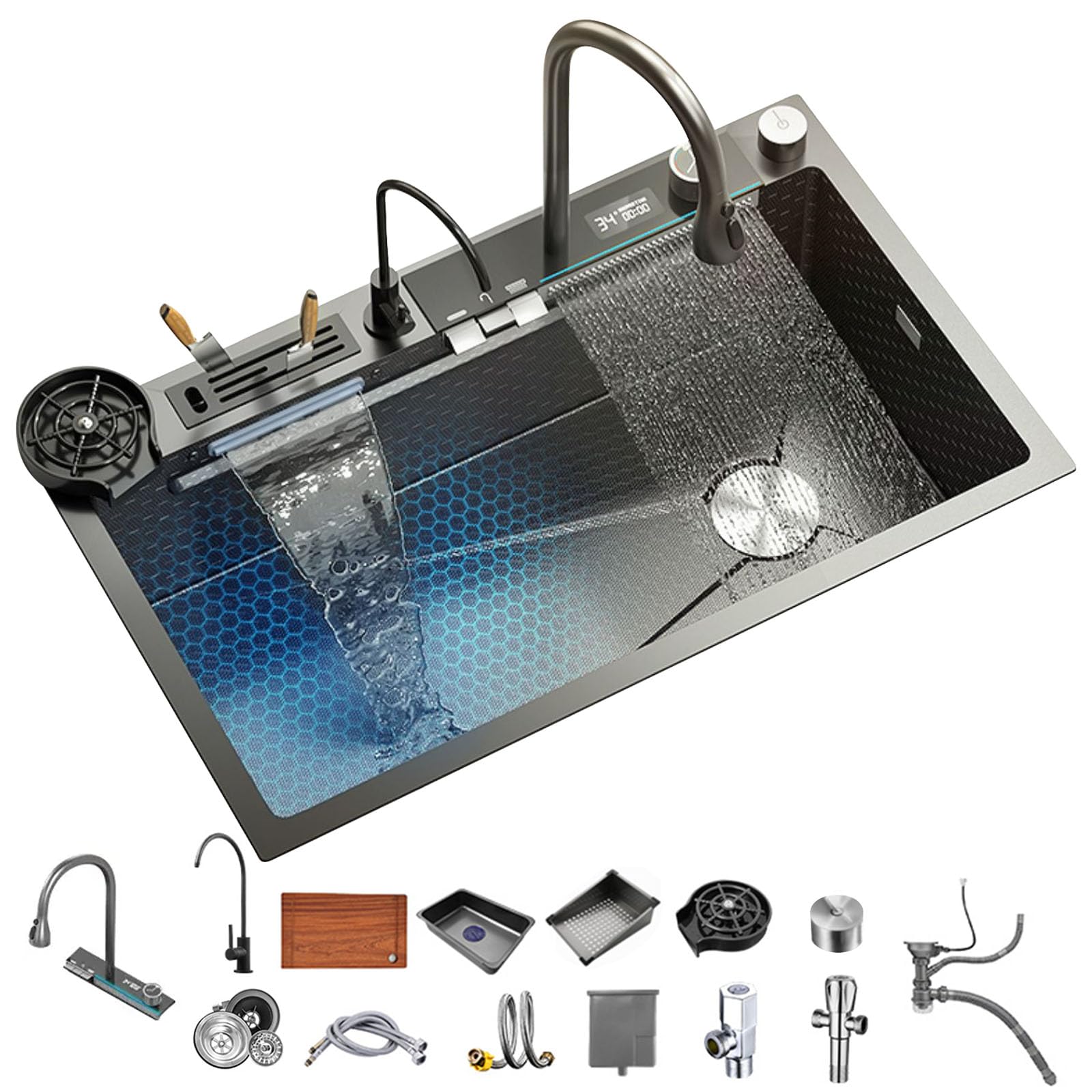 SDGRP Kitchen Sink 304 Stainless Steel Single Bowl Kitchen Sinks ...