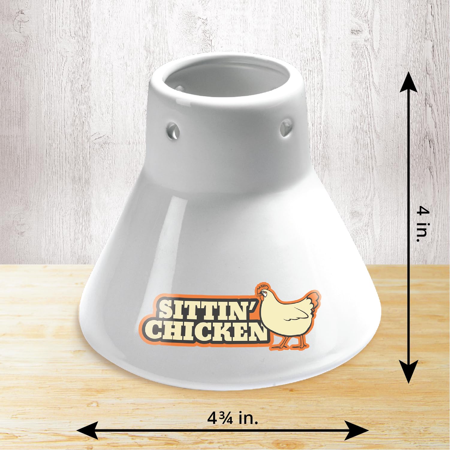 Mua Sittin' Chicken Ceramic Beer Can Steamer & Roaster- Easily Infuse ...