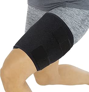 Amazon.com: Vive Thigh Brace - Hamstring Quad Wrap - Adjustable ...